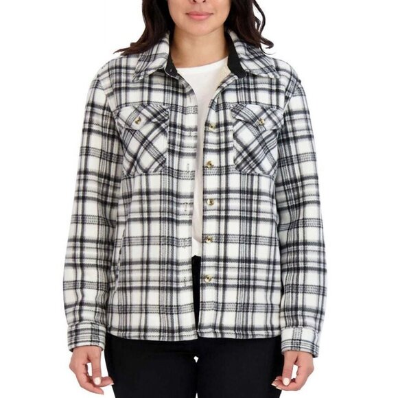 Sage | Jackets & Coats | Sage Collective Ladies Sherpa Lined Shirt ...